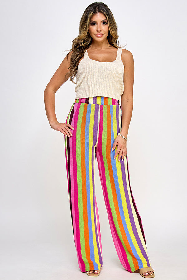 Textured Knit Long Pants | Artsy Abode