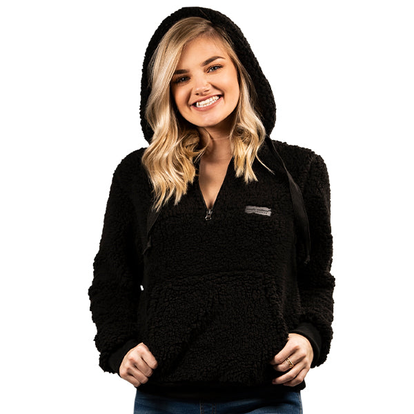 Simply Southern Sherpad Hoodie - Black | Artsy Abode